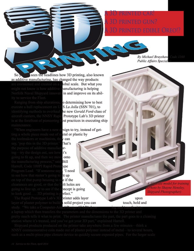 I025 - Writing - Feature - 3D Printing - Brayshaw | PDF