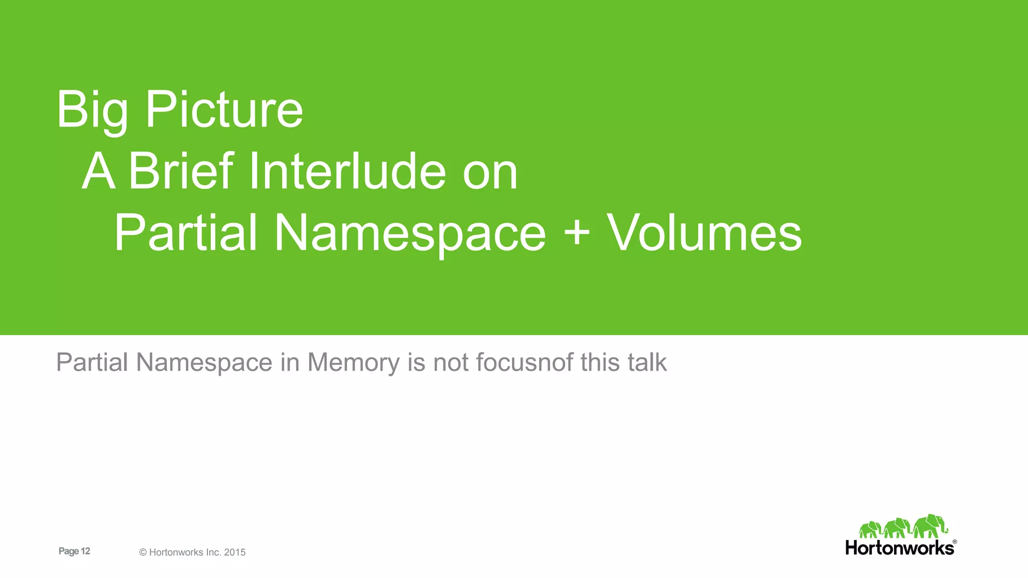 Evolving HDFS to Generalized Storage Subsystem | PPT