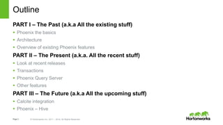 Apache Phoenix and HBase: Past, Present and Future of SQL over HBase | PPT