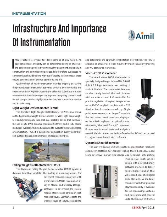 Civil Engineering Instrumentation for Infrastructure | PDF | Civil ...
