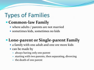 April 19 types of families | PPTX