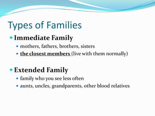 April 19 types of families | PPTX | Marriage and Civil Unions | Family ...