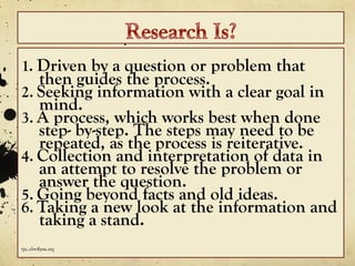 Research Methods Workshop I | PDF