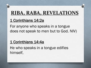 RIBA , RABA REVELATION-2 | PPT