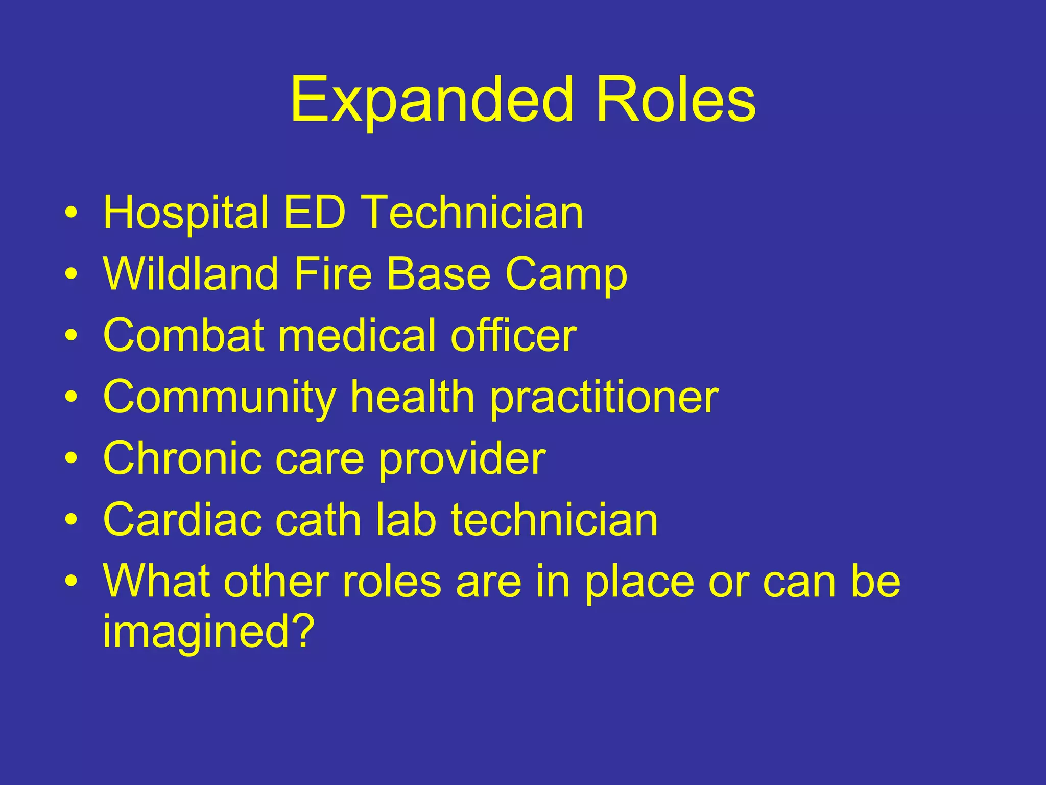 April 2007 Expanded Role vs Expanded Scope | PPT