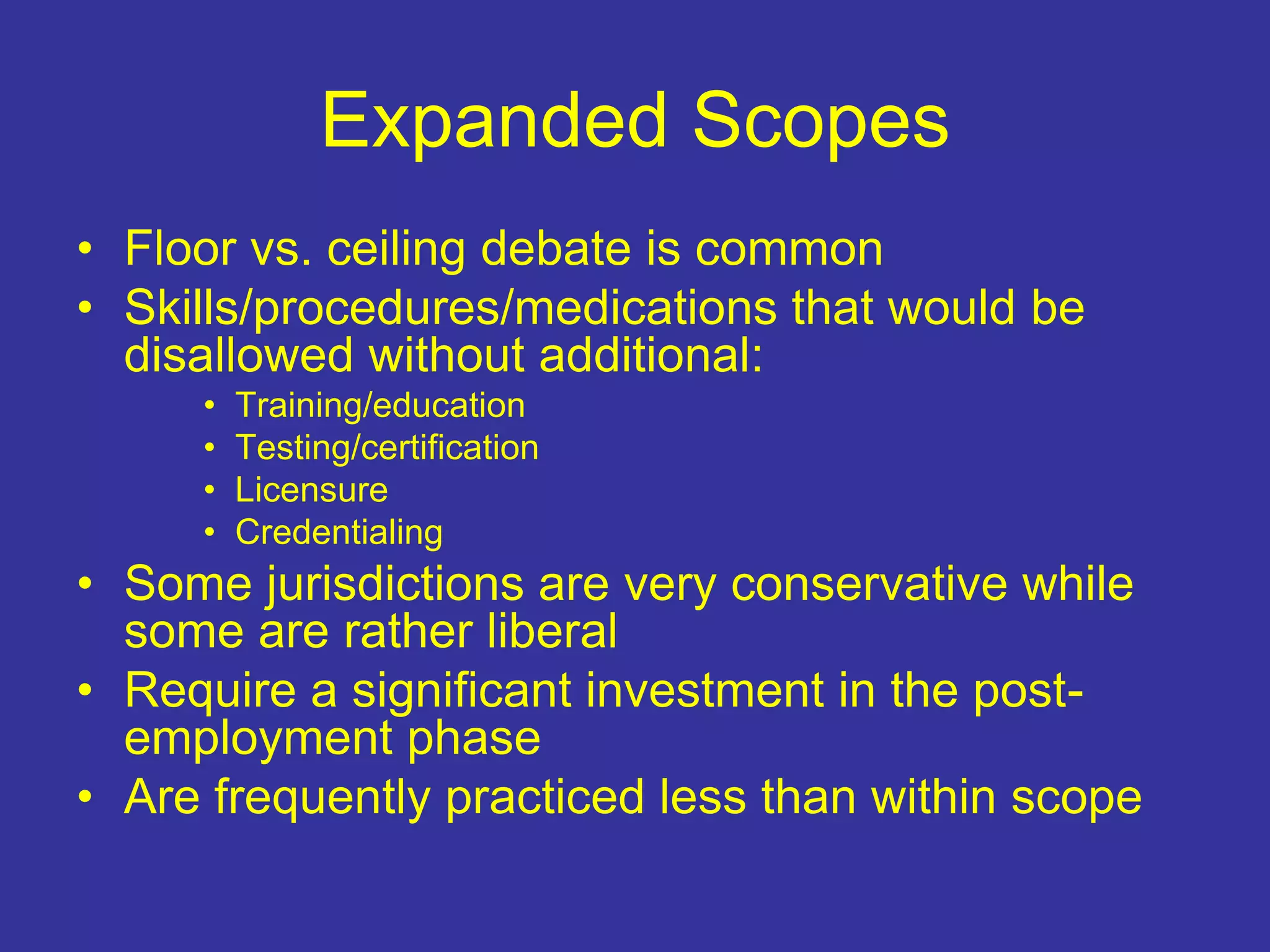 April 2007 Expanded Role vs Expanded Scope | PPT