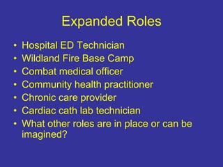 April 2007 Expanded Role vs Expanded Scope | PPT