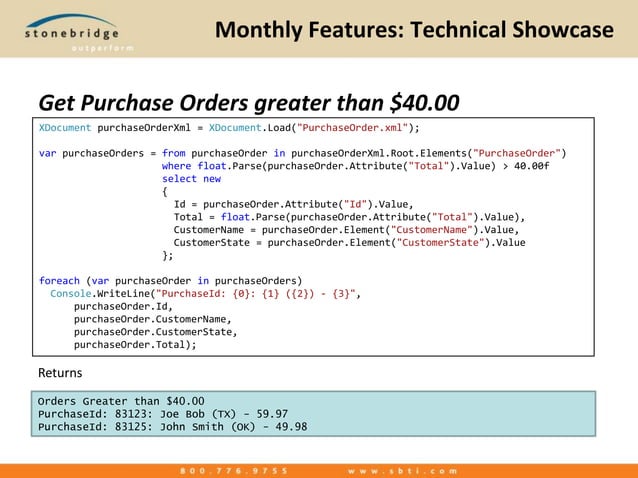 Introduction To Linq To Xml Ppt