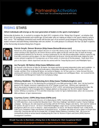April 2011 Partnership Activation 2.0 Newsletter | PDF