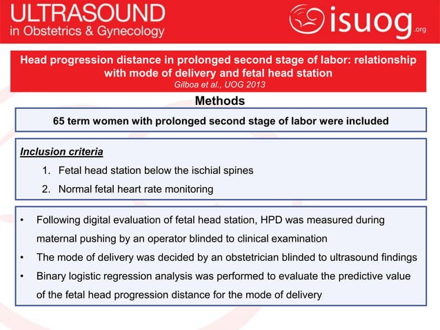 UOG Journal Club: Intrapartum transperineal ultrasound assessment of ...