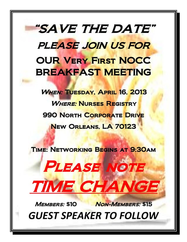 April 2013 NOCC Save the Date | PDF