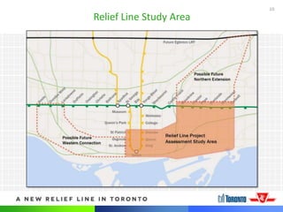Relief Line Project Assessment Phase 1A Consultation Presentation | PPT