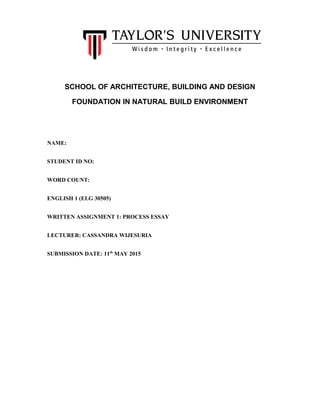 English Assignment 1 | PDF