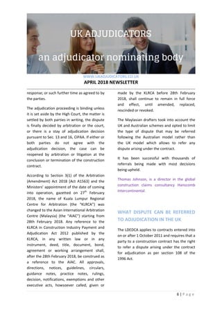 April 2018 newsletter | PDF