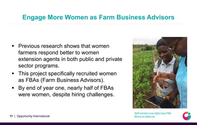Empowering Women in Agriculture | PPTX
