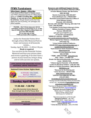 Families & Friends of Murder Victims, INC (FFMV) | PDF