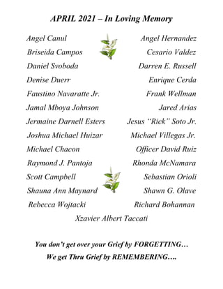 Families & Friends of Murder Victims, INC (FFMV) | PDF