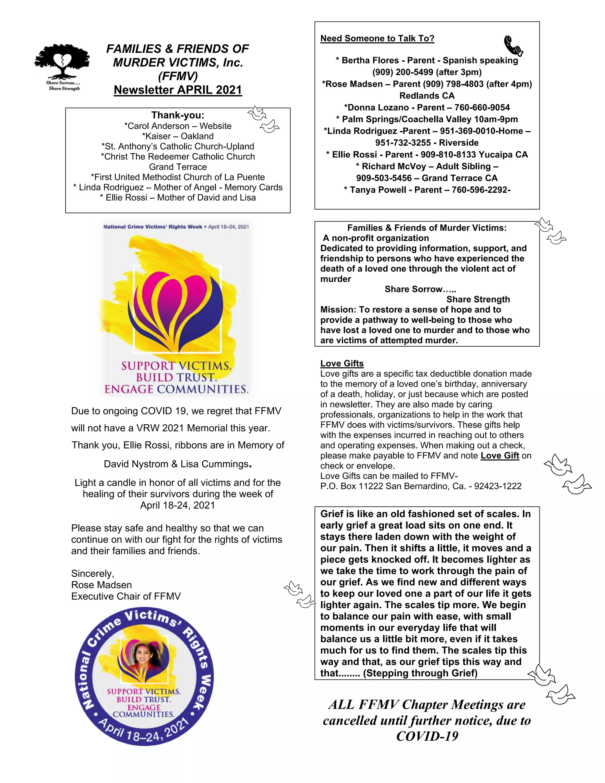 Families & Friends of Murder Victims, INC (FFMV) | PDF