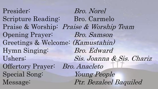 SUNDAY WORSHIP SERVICE EVERY SUNDAY PROGRAM | PPTX