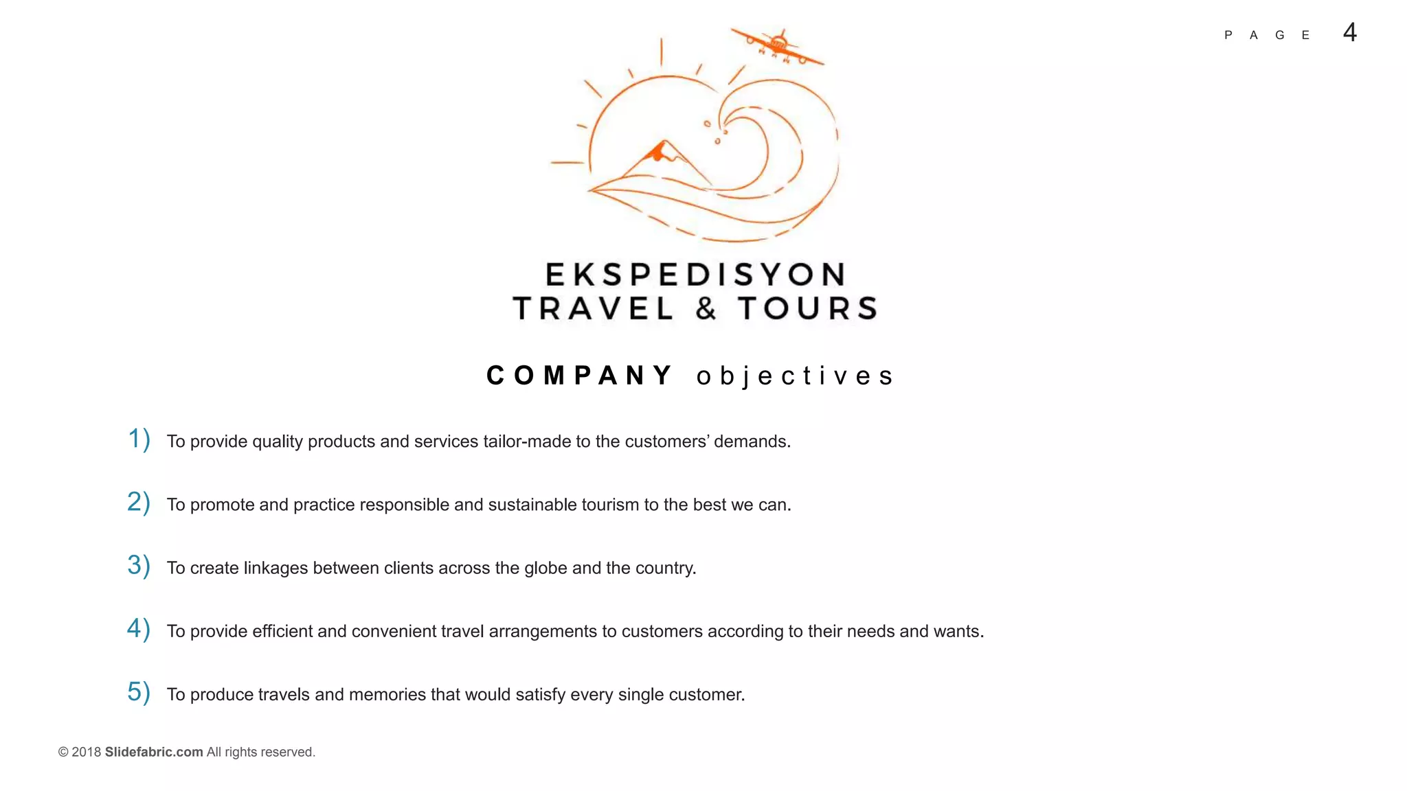 Travel Agency Profile Sample | PPTX