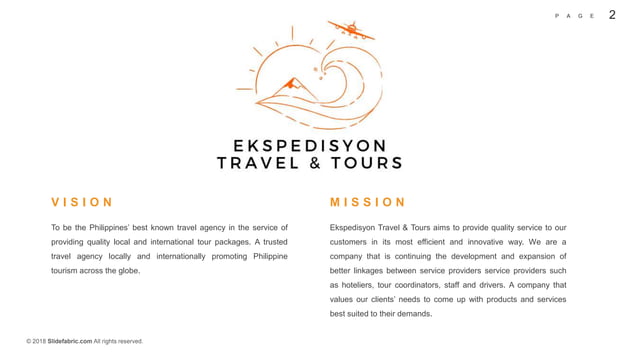 Travel Agency Profile Sample | PPTX