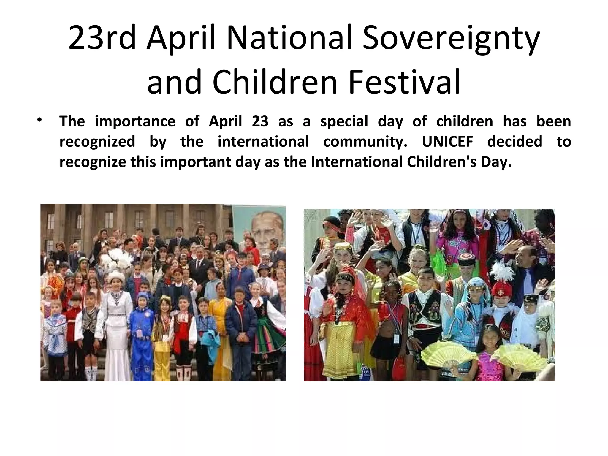 April 23 International Children's Day | PPT