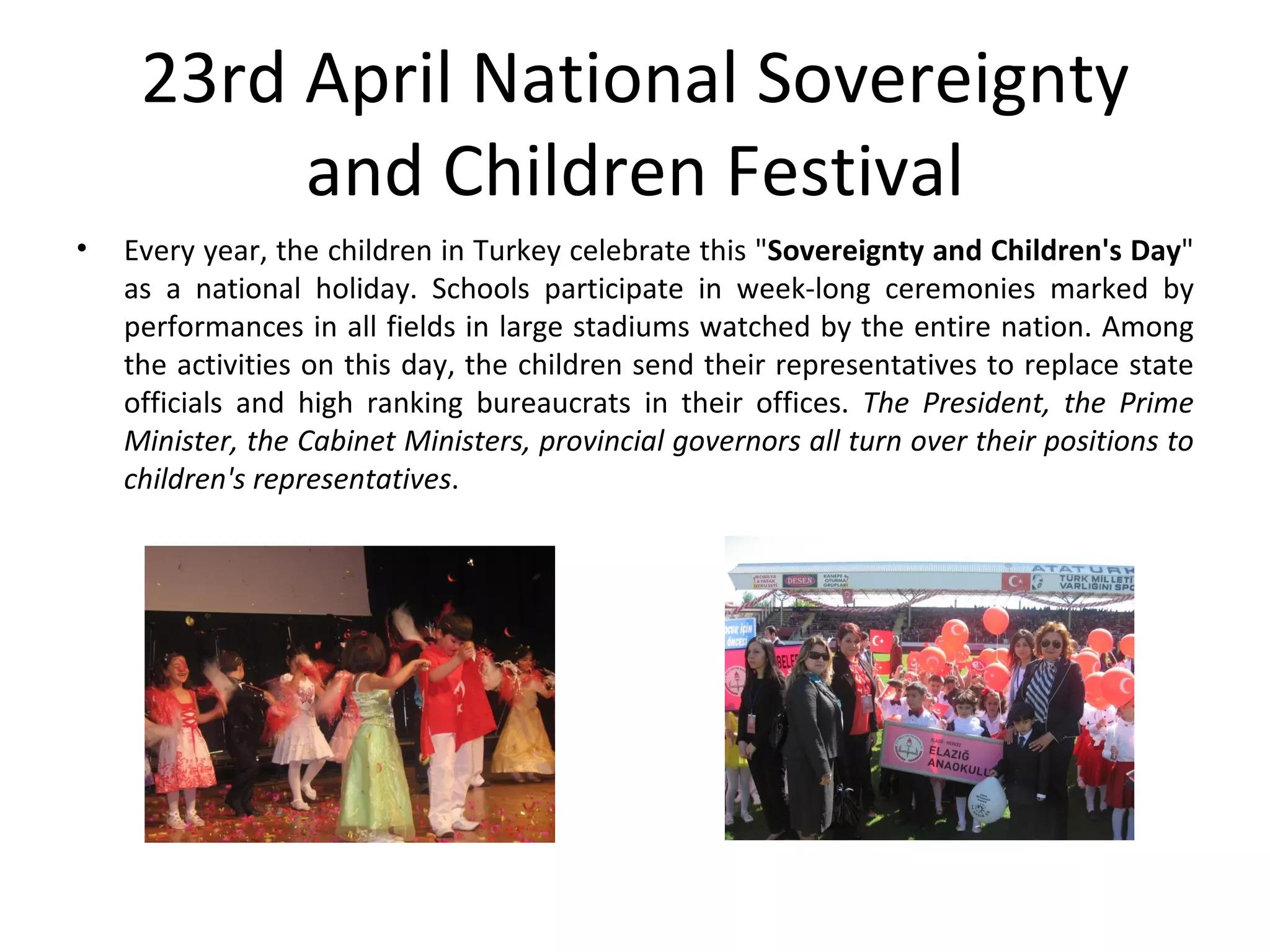 April 23 International Children's Day | PPT