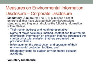 Access to Environmental Information in China | PDF | Environmental ...