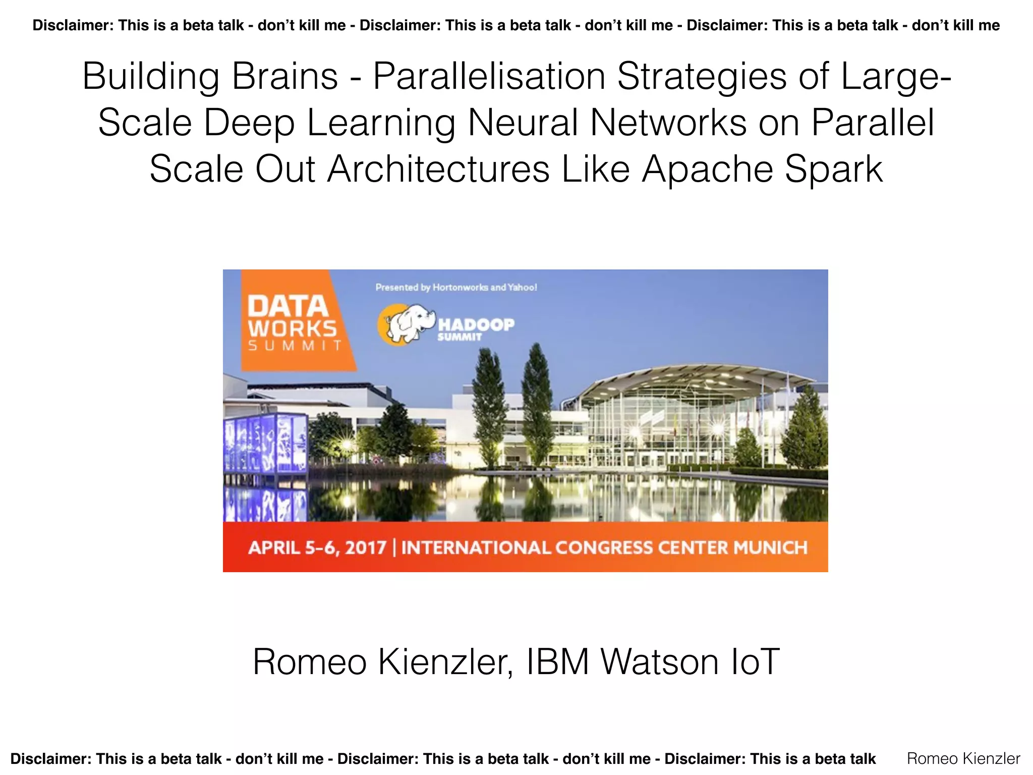 Building Brains Parallelisation Strategies Of Large Scale Deep
