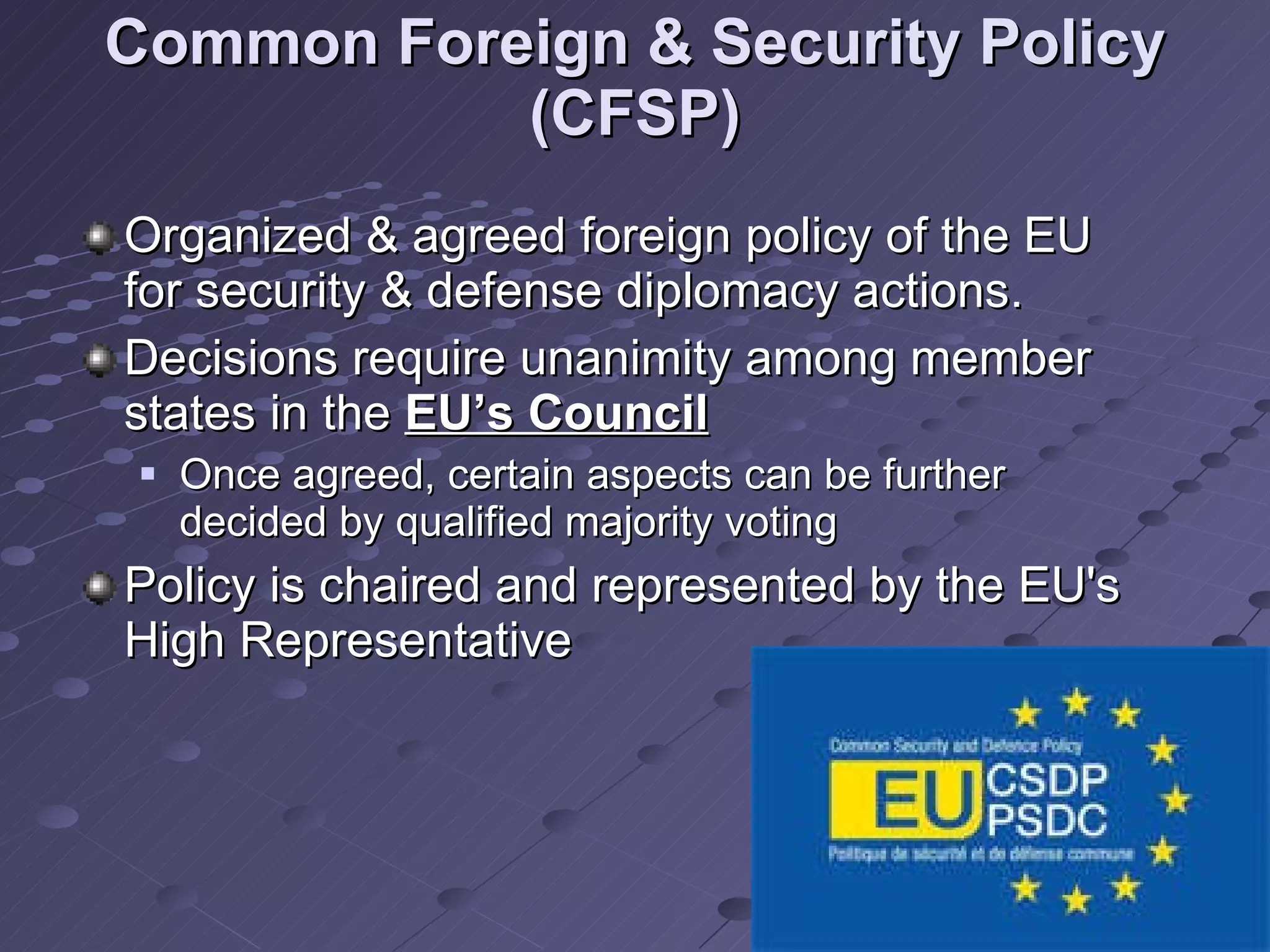 EU Security Strategy Overview | PPT | Defense Industry | Industries