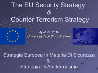 EU Security Strategy Overview | PPT