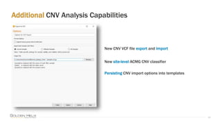 Exome Analysis with VS-CNV and VSClinical: Updated Strategies and ...