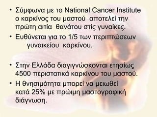 Απεικόνιση Μαστού. | PPT