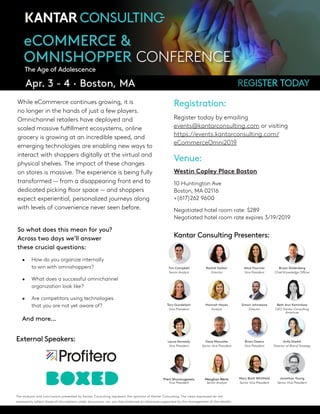 eCommerce and Omnishopper Conference 2019 Details/Agenda | PPT
