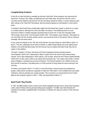 April fools' day | DOCX