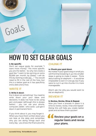 Successful Living - April 2021 - Goal Setting | PDF