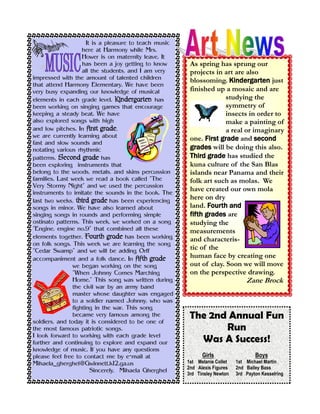 Harmony Elementary April 2012 Monthly Parent Newsletter | PDF