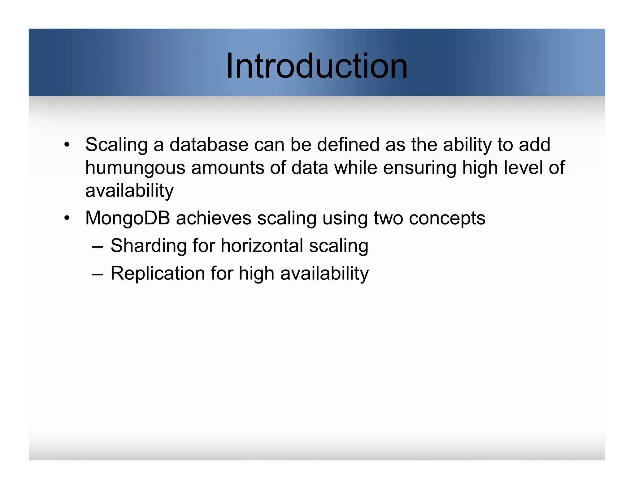 Scaling Mongodb Presentation At Mtp Ppt