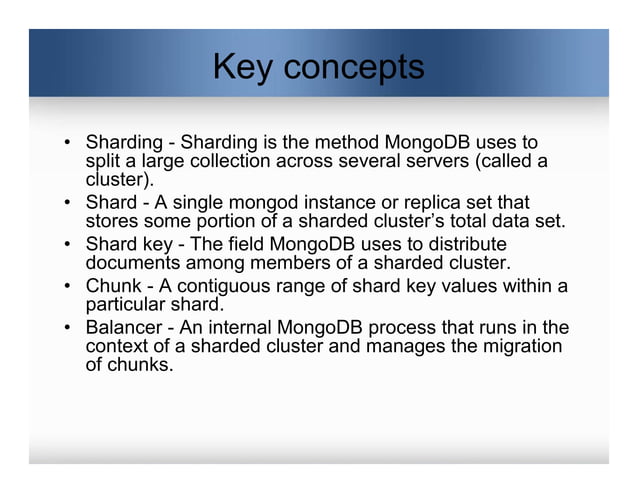 Scaling MongoDB - Presentation at MTP | PPT