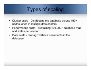 Scaling MongoDB - Presentation at MTP | PPT