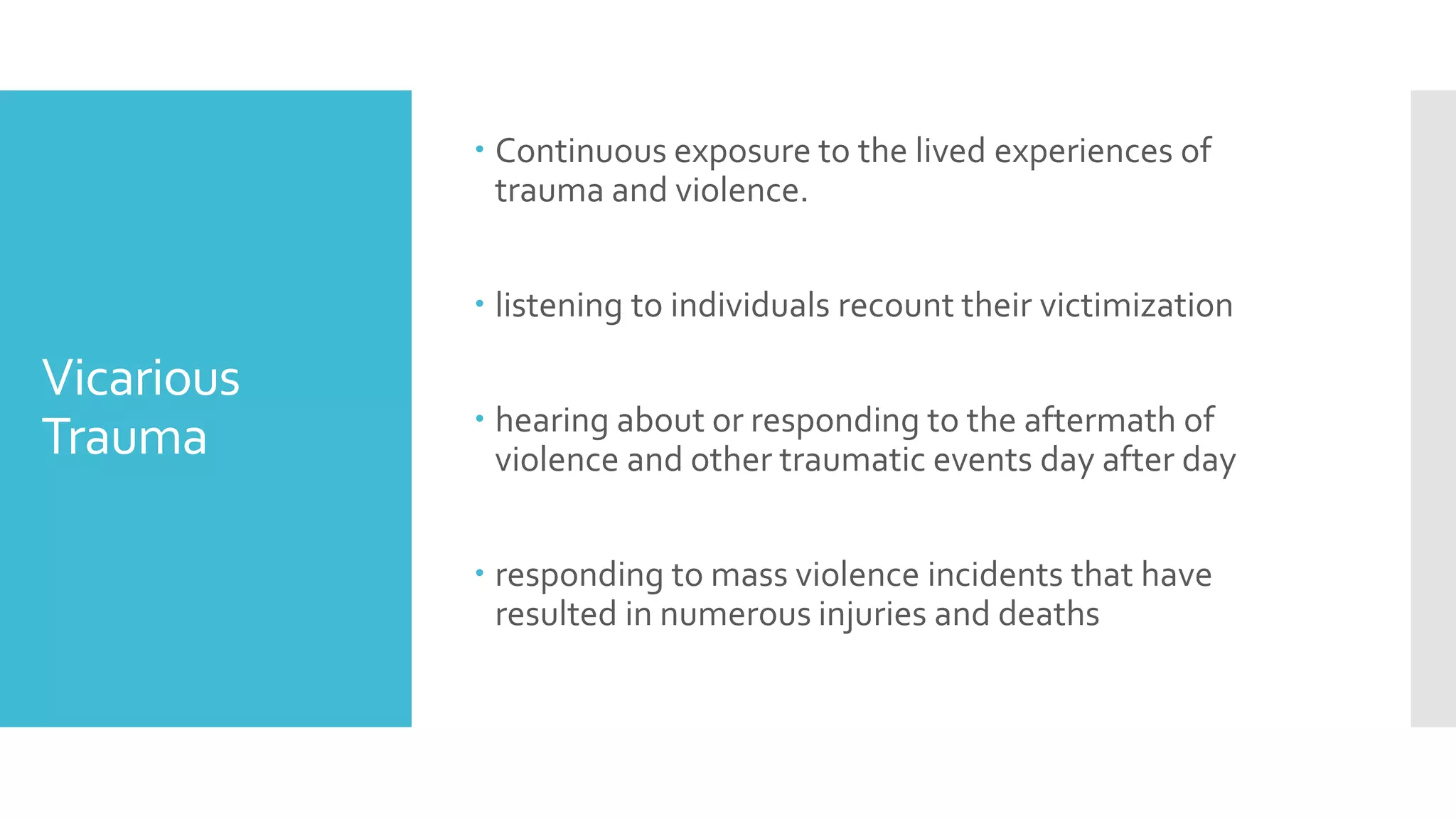 "Becoming Trauma-Informed: Why Should We Care?" | PPTX