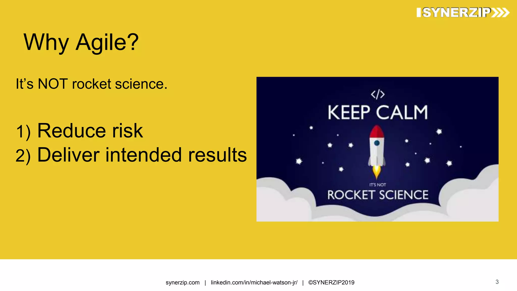 Agile Enough: Going Agile When Everyone Else Isn’t | PPT