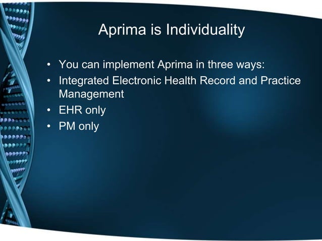 Aprima For Practice Admins | PPTX