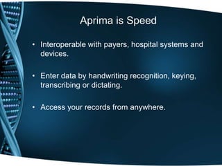 Aprima For Practice Admins | PPTX