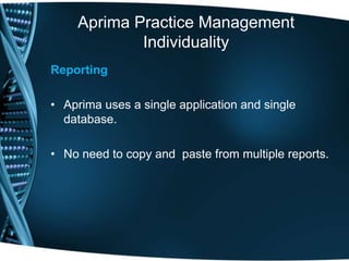 Aprima For Practice Admins | PPTX