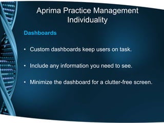 Aprima For Practice Admins | PPTX