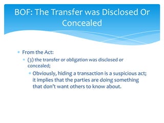 A Primer on Fraudulent Transfer Law | PPTX | Business | Business and ...