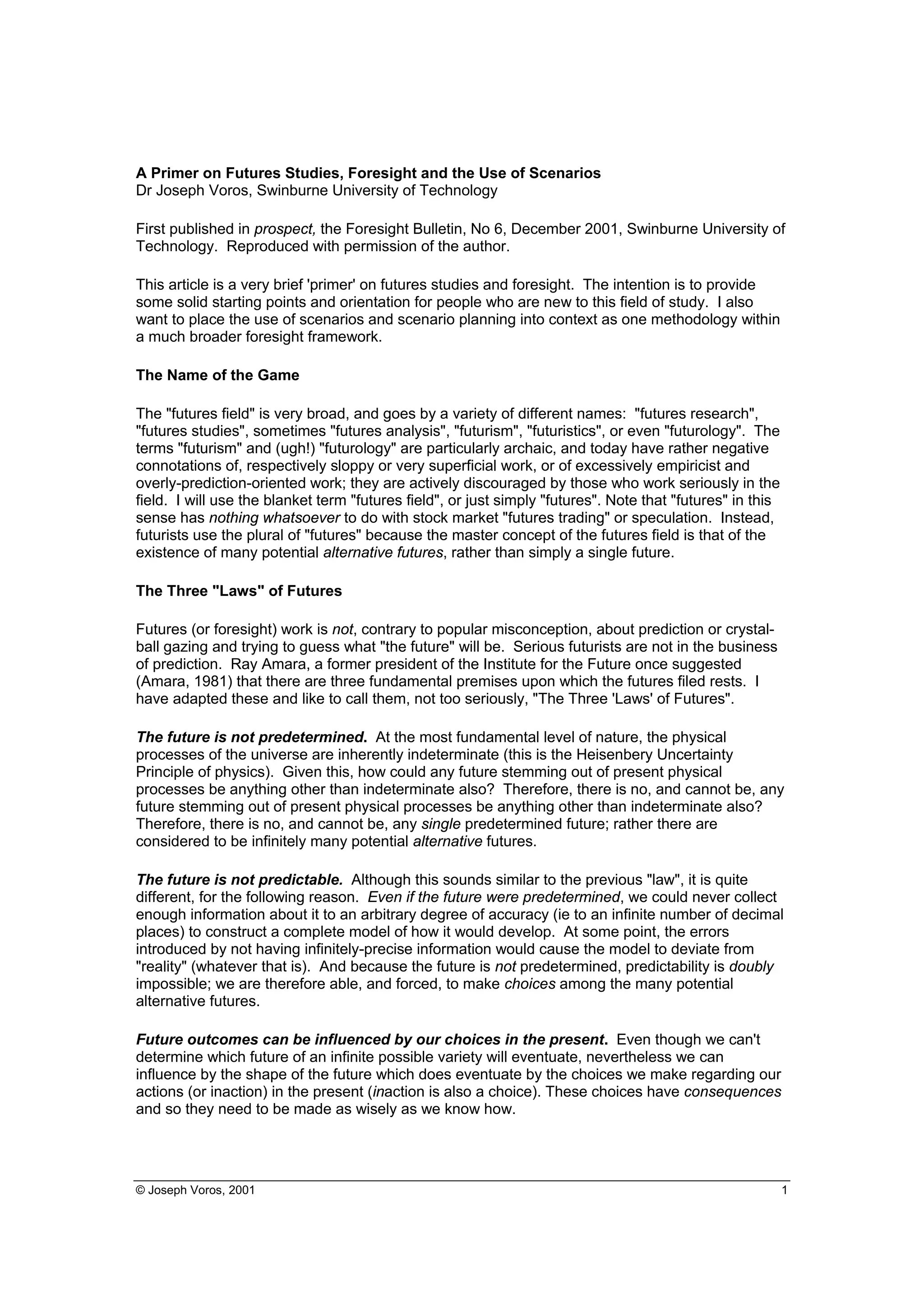 A primer on_futures_studies | PDF