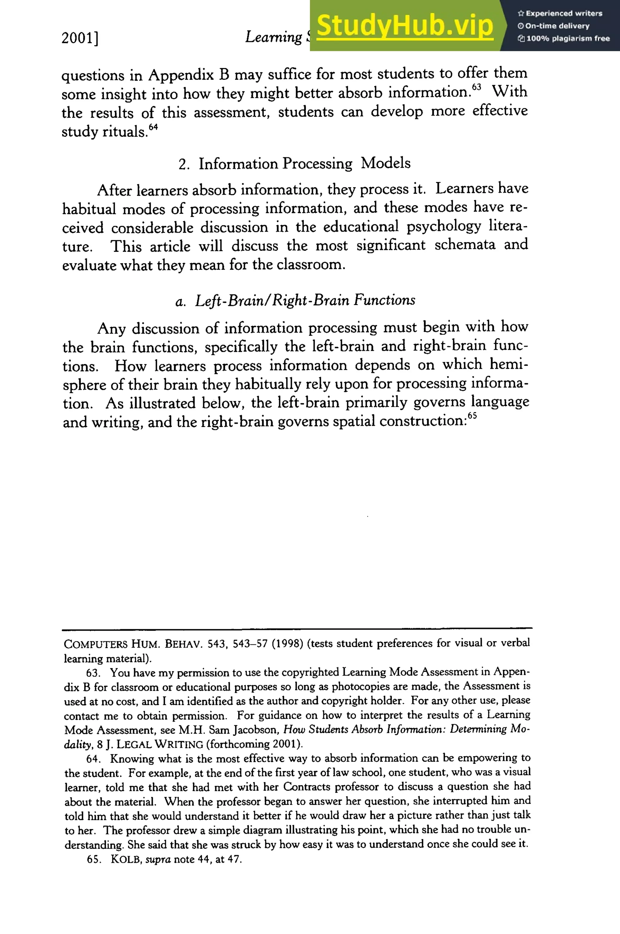 A Primer On Learning Styles Reaching Every Student | PDF