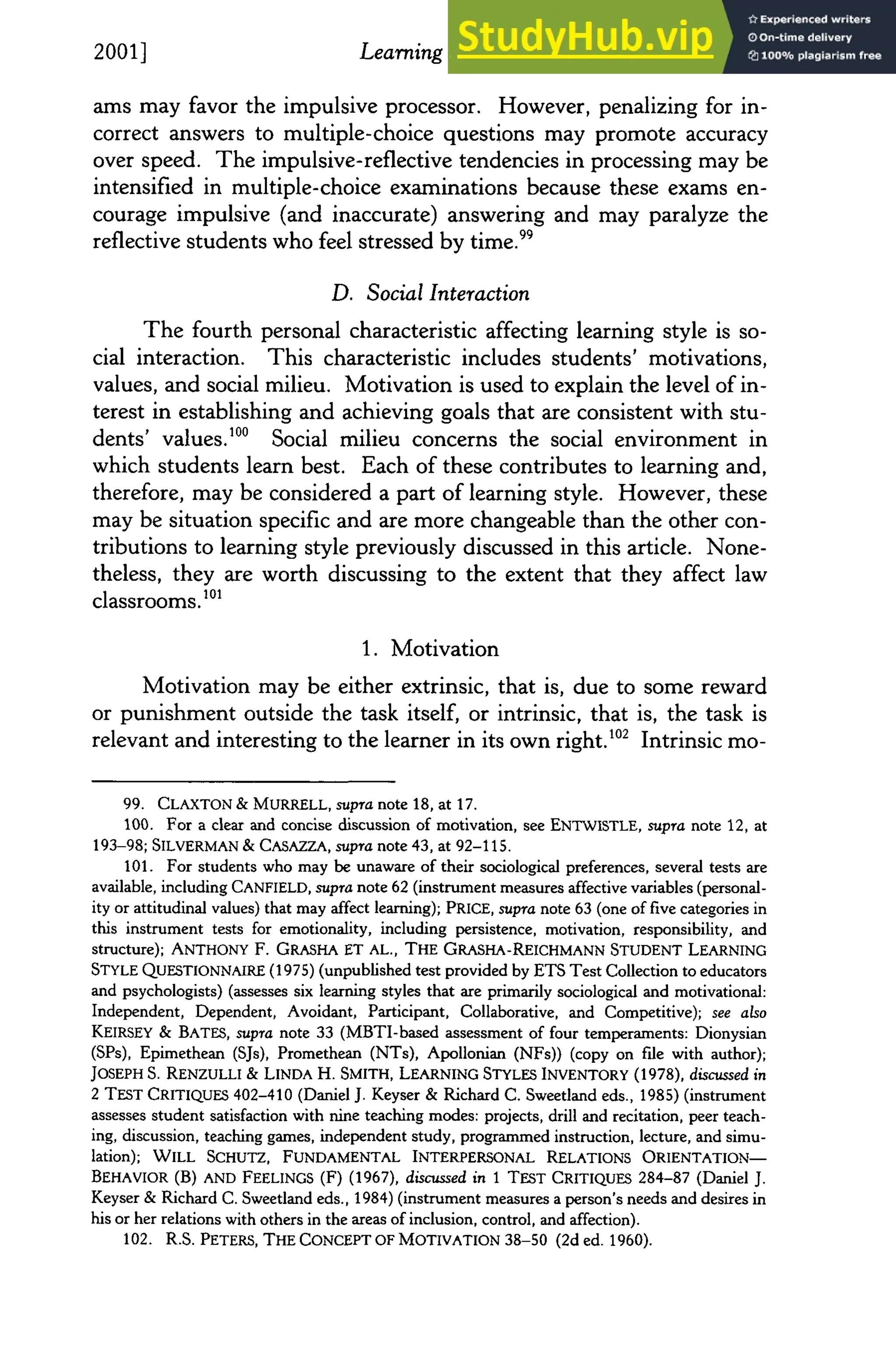 A Primer On Learning Styles Reaching Every Student | PDF